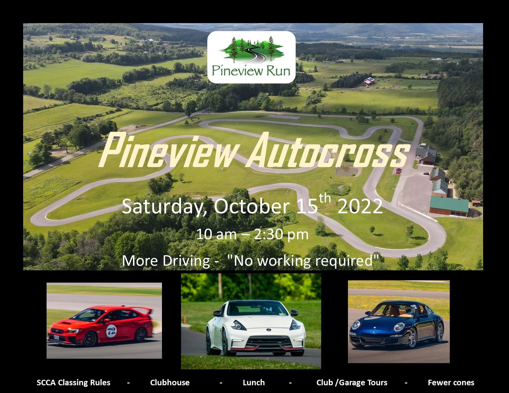 Pineview Autocross - Saturday October 15th